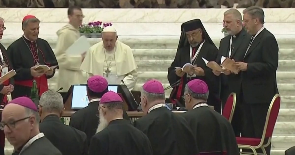 Pope Francis opens historic synod at the Vatican