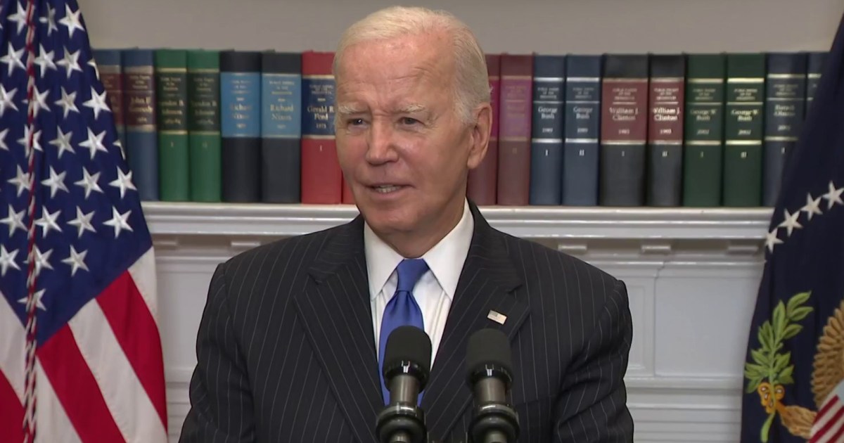 Biden defends administration’s move to extend border wall