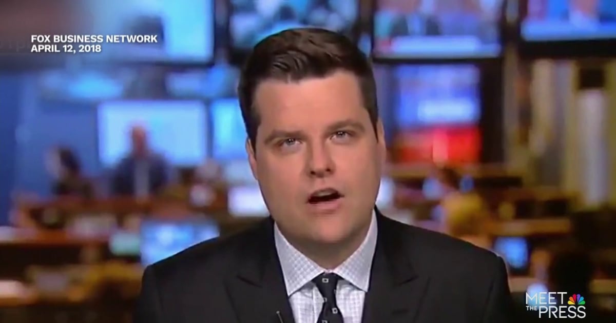 Gaetz in 2018: Replacing Paul Ryan as speaker before his term is up ...