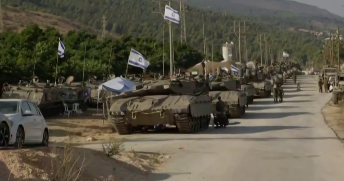 Israeli troops amassing on border from north to south