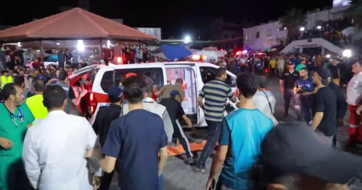 Hundreds killed in Gaza hospital blast