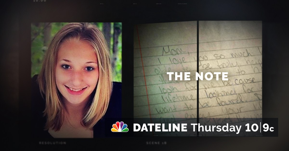 DATELINE THURSDAY SNEAK PEEK: The Note