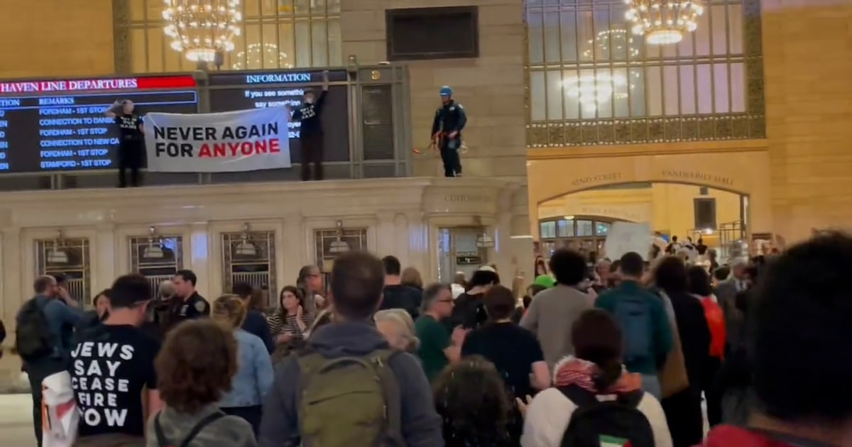 Israel-Hamas war protest closes NYC’s Grand Central Terminal