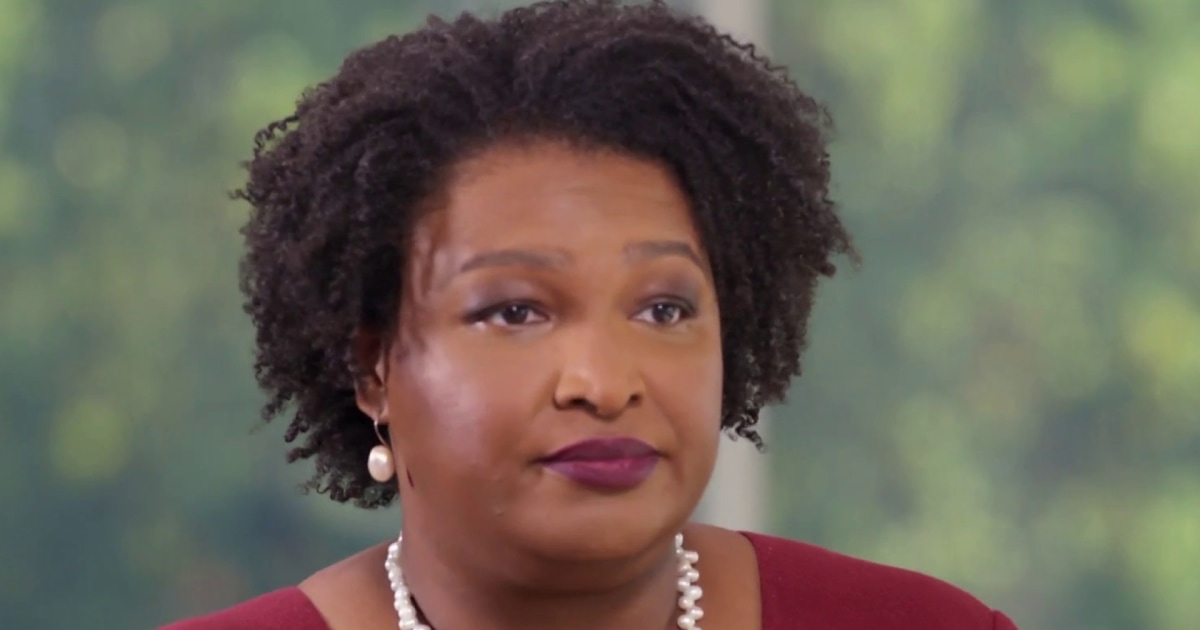 'No one is above the law': Stacey Abrams speaks out on Trump GA ...