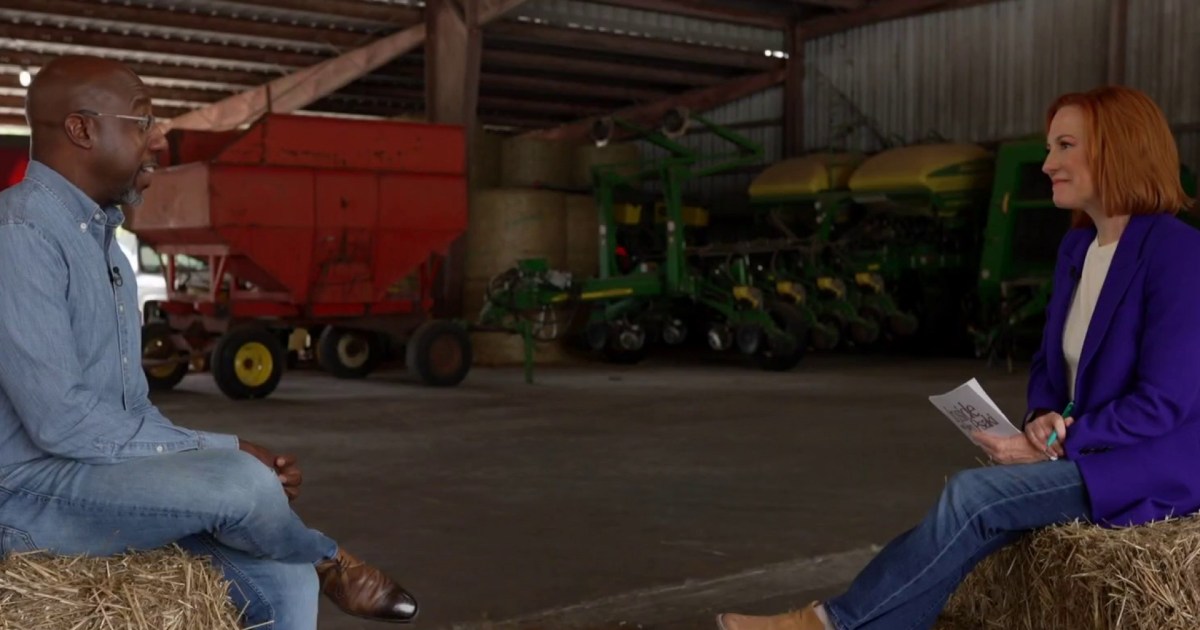 Jen Psaki spends the day with Senator Warnock in Georgia