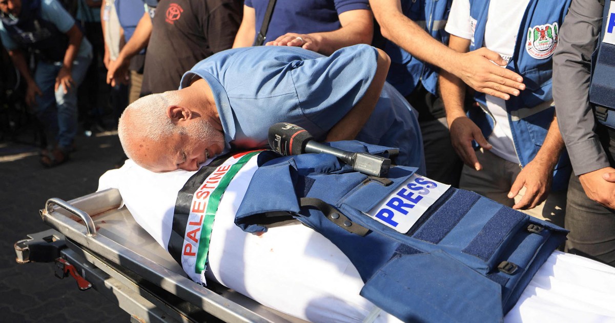 Funeral held for Palestine TV correspondent Mohamed Abu Hattab