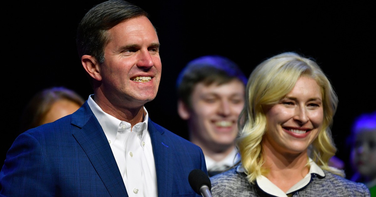 Beshear celebrates projected re-election with supporters