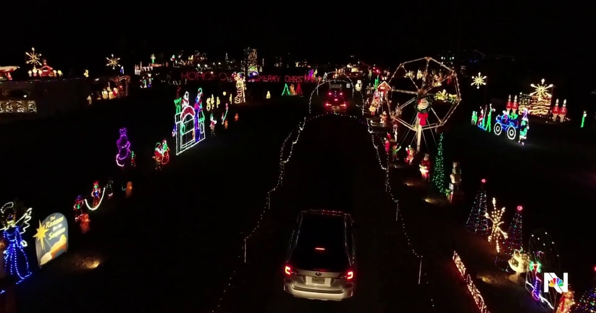 Community comes together to save beloved Christmas lights display after ...