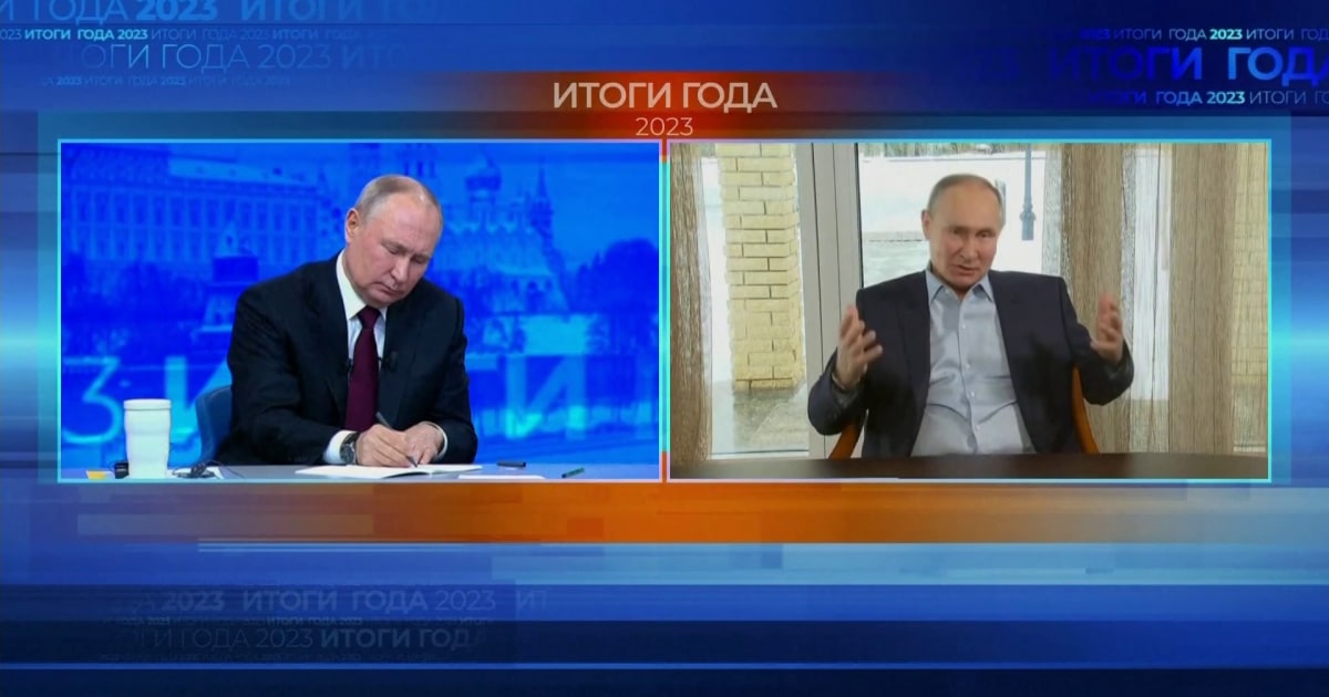 Putin quizzed about AI and body doubles by his apparent deepfake