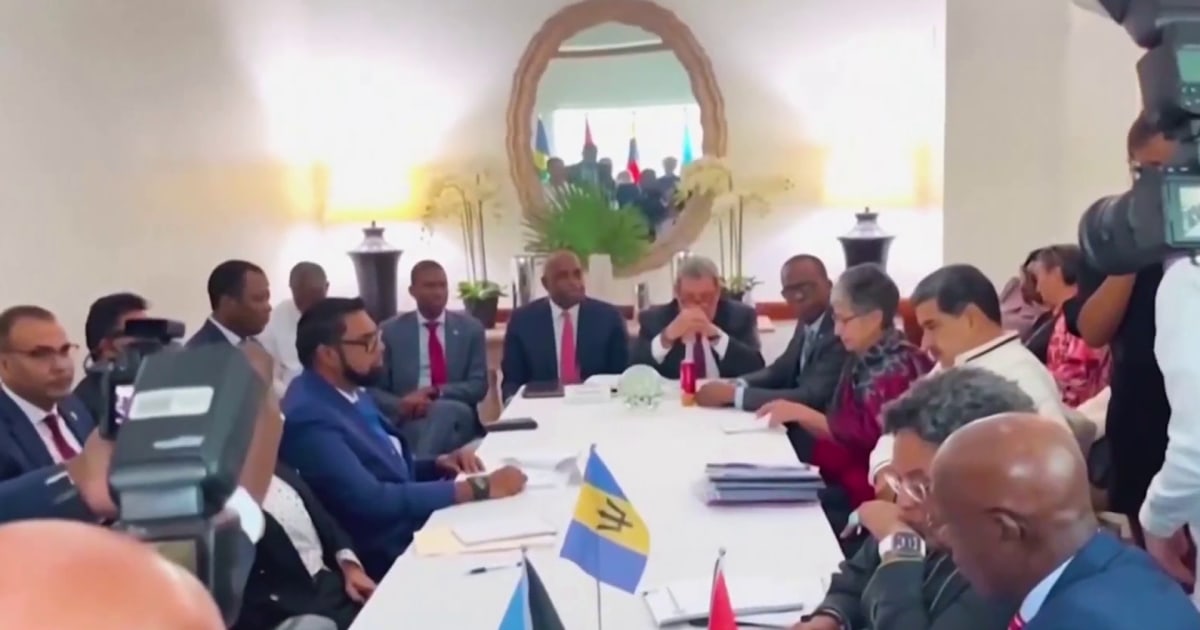 Presidents of Guyana and Venezuela meet to discuss territorial dispute Presidents of Guyana and Venezuela meet to discuss territorial dispute