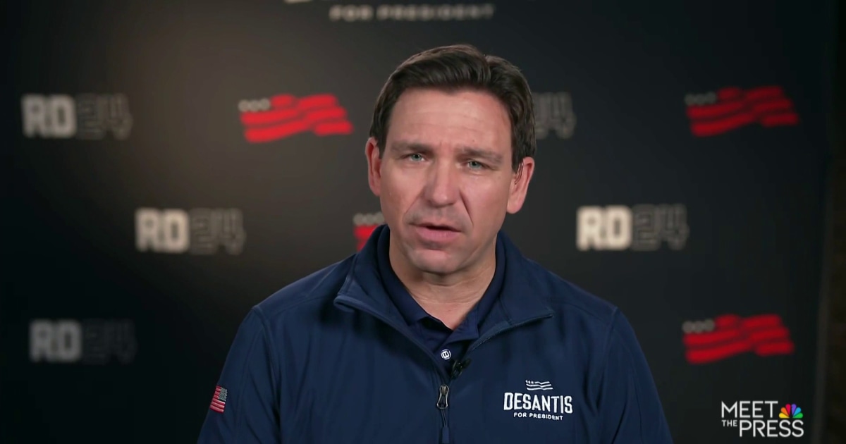 Full DeSantis: ‘I don’t use the same rhetoric’ as Trump; he’s ...