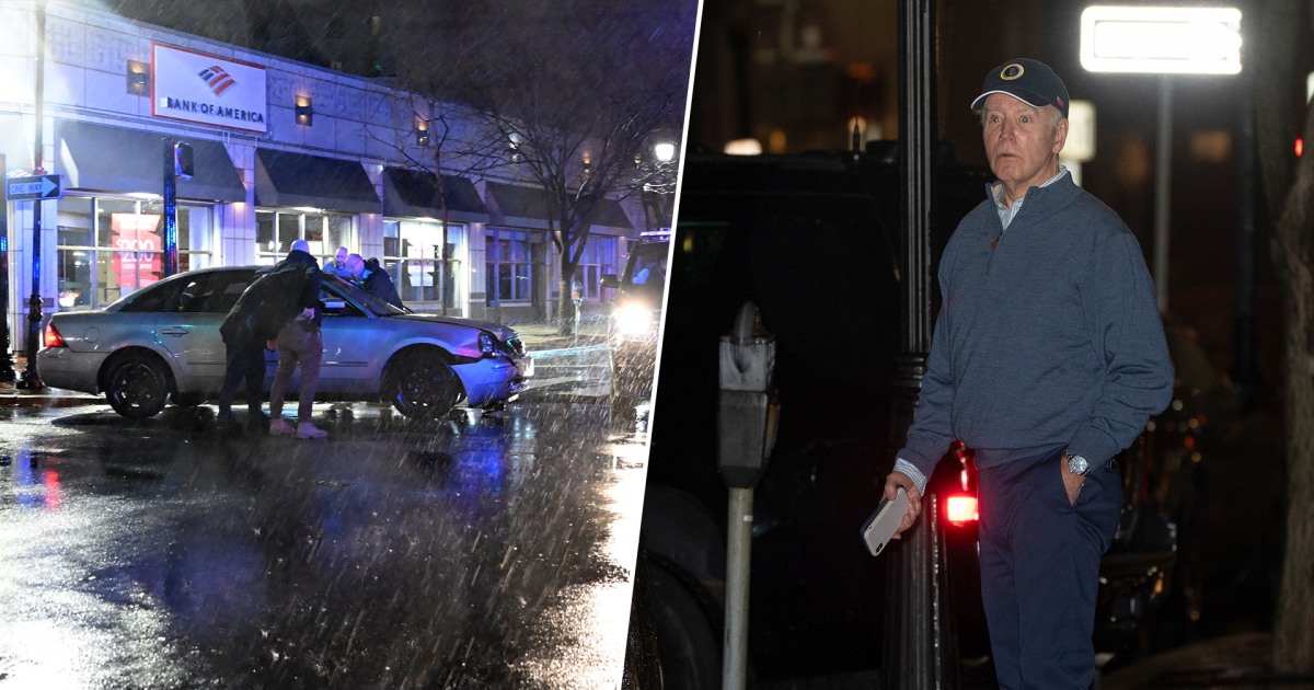 Car strikes SUV apart of Biden's motorcade near his campaign headquarters