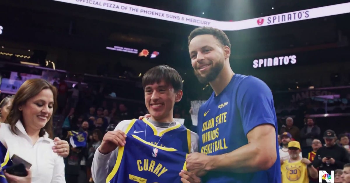 Arizona high school student who made inspiring half-court shot meets ...