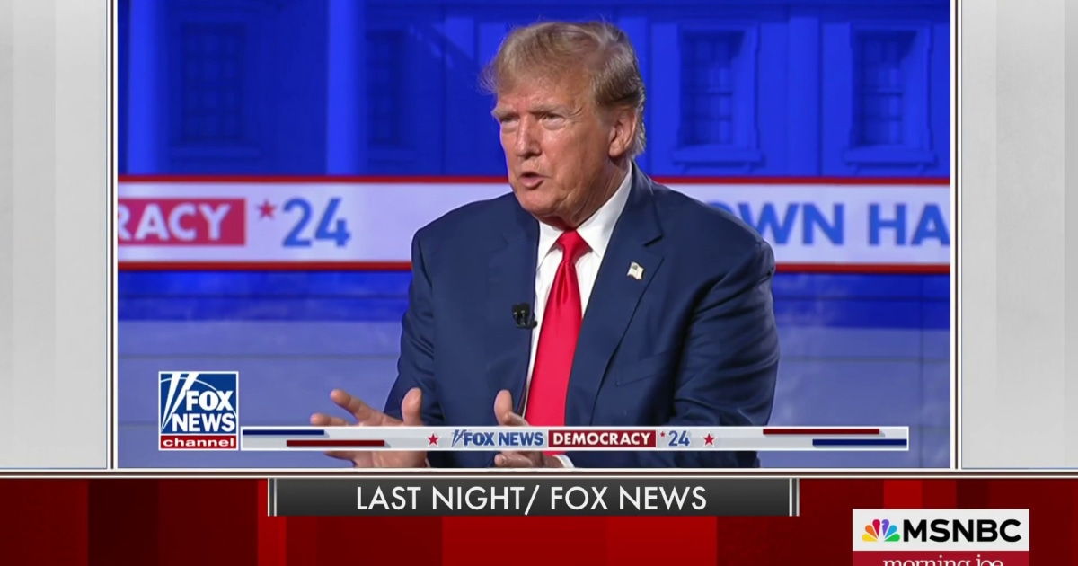 Joe: Trump made an incredible political mistake last night