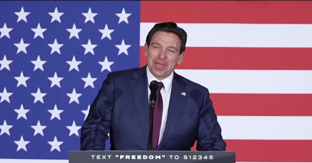 DeSantis thanks supporters after the Iowa caucus