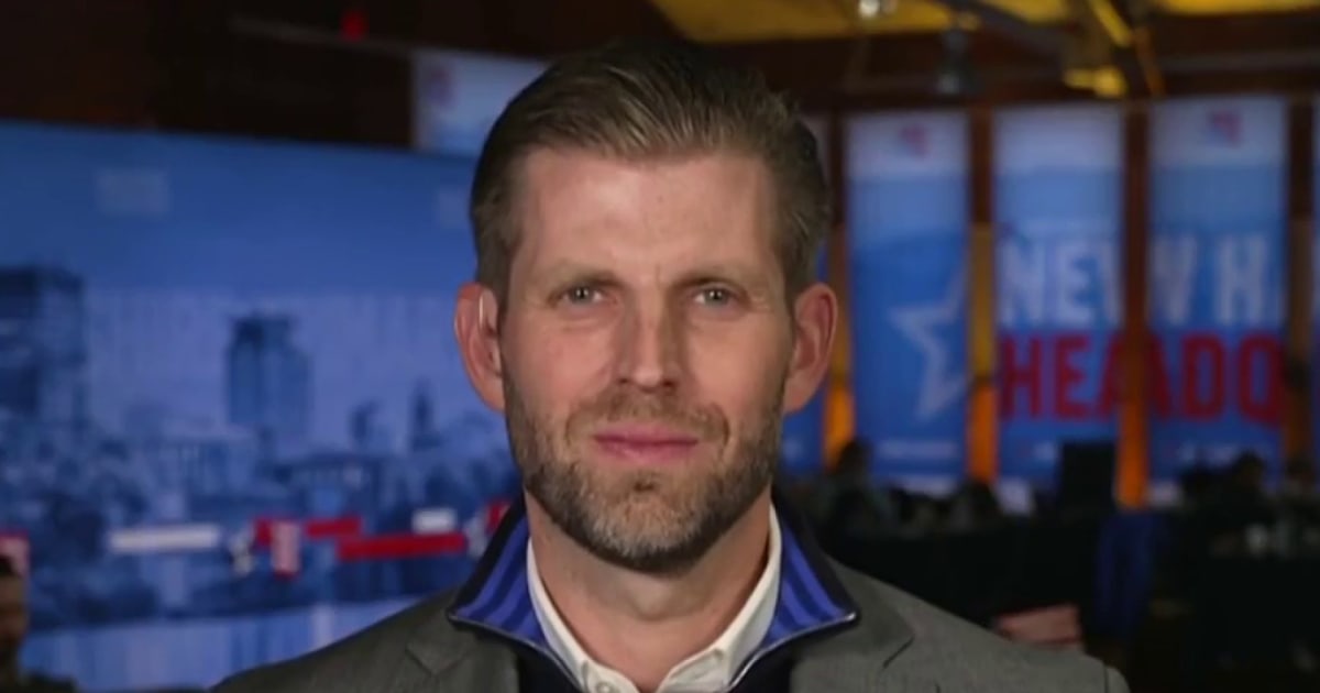 Eric Trump hedges on whether Donald Trump needs a double-digit win in ...