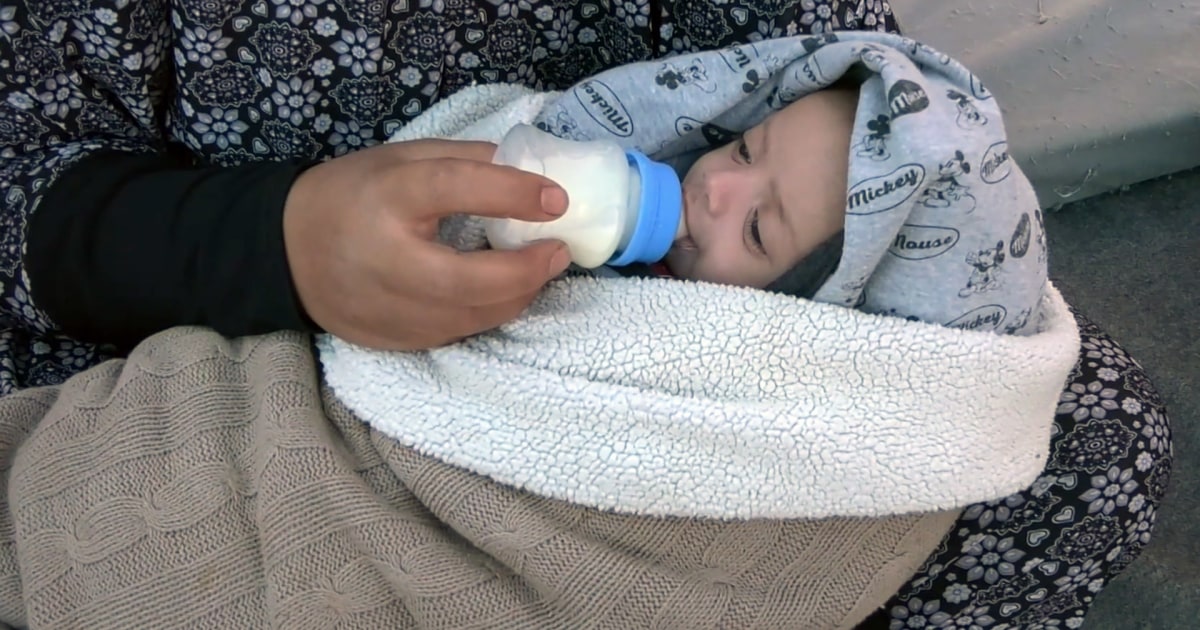 Palestinian baby lacks nutrition, health care but gets plenty of love