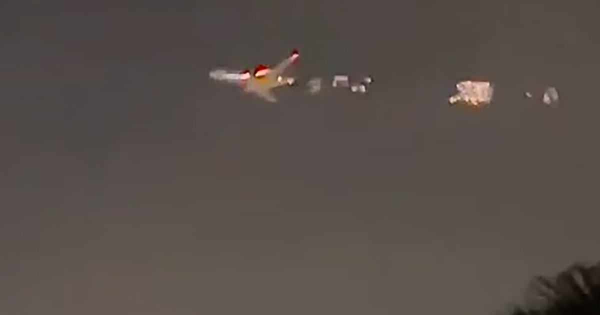 Watch: Flames shoot out of cargo plane in Miami