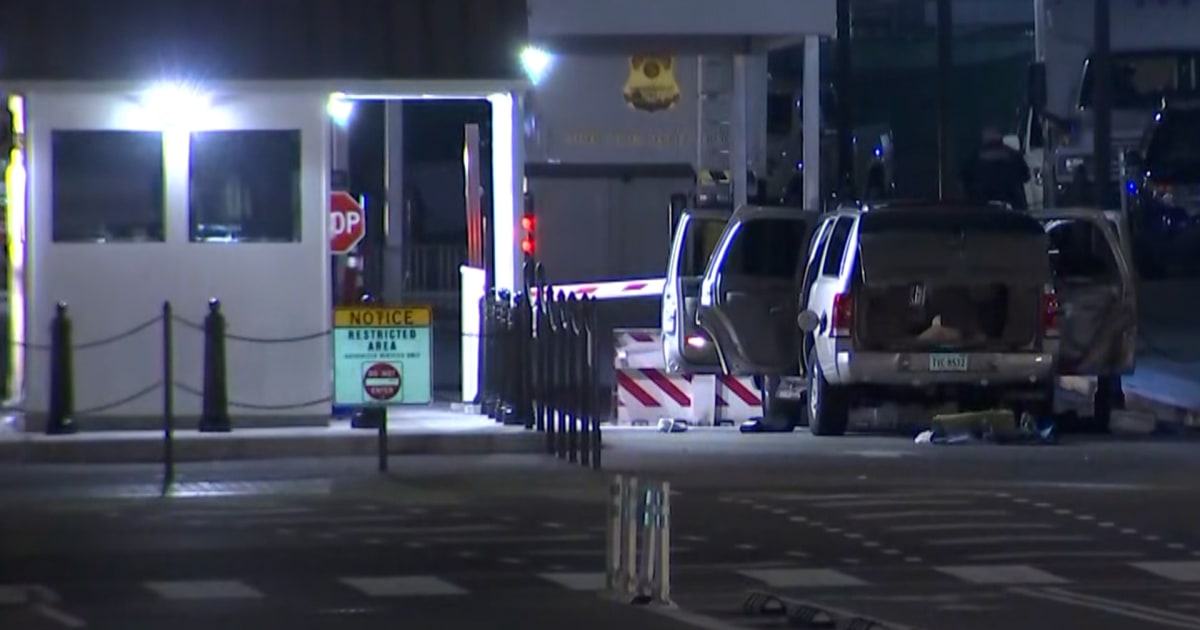 Driver Crashes Into White House Gates Taken Into Custody
