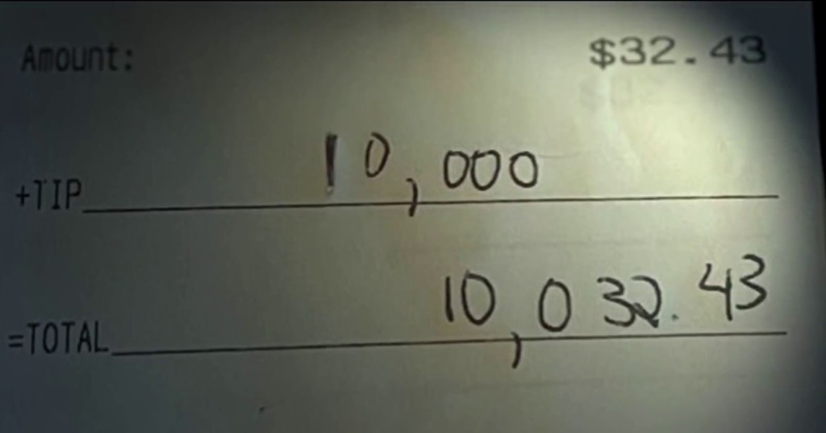 Generous customer leaves behind $10K tip at Michigan restaurant