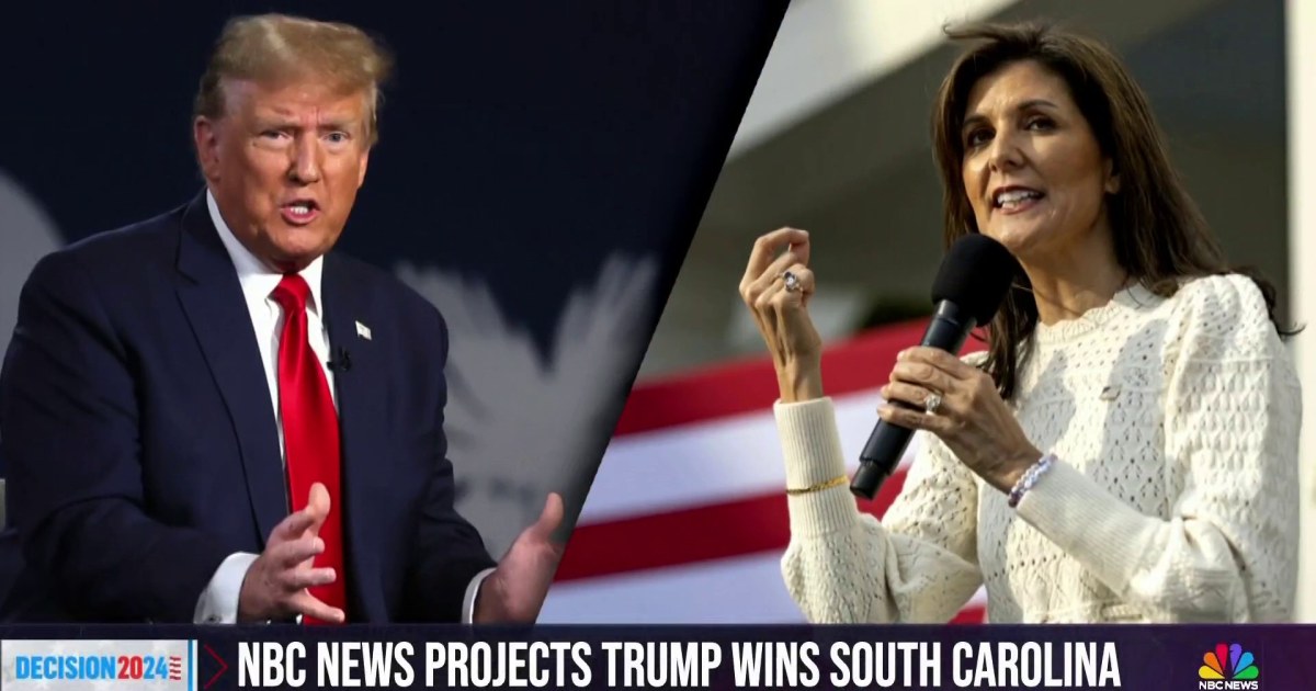 NBC News projects Trump wins South Carolina GOP primary
