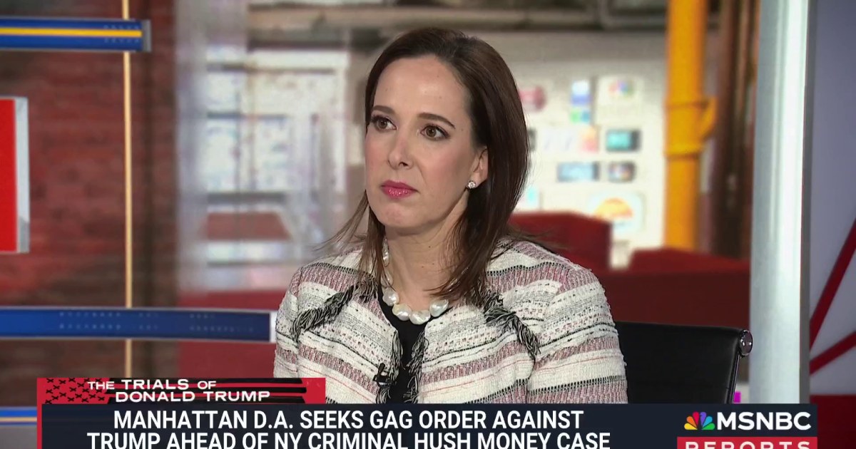 'This is a person who has a history of making threats' Lisa Rubin on new Trump gag order