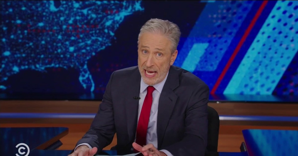 Jon Stewart mocks Biden and Trump in his return to 'The Daily Show’
