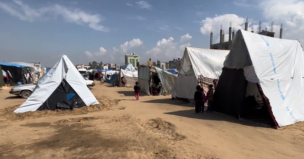 Palestinians displaced to Rafah describe living in dire conditions