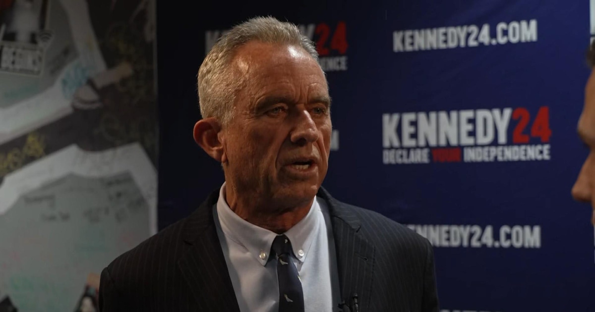 Robert F. Kennedy, Jr. says he hopes ‘to draw equal numbers from both ...