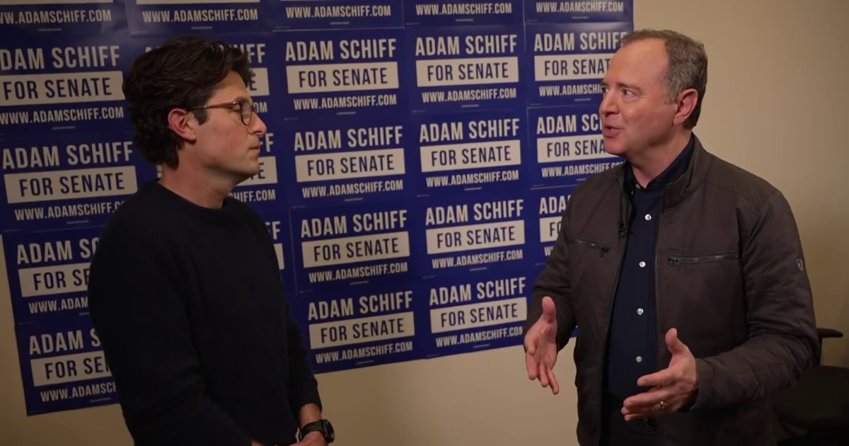 Rep. Adam Schiff discusses California Senate primary race ahead of ...