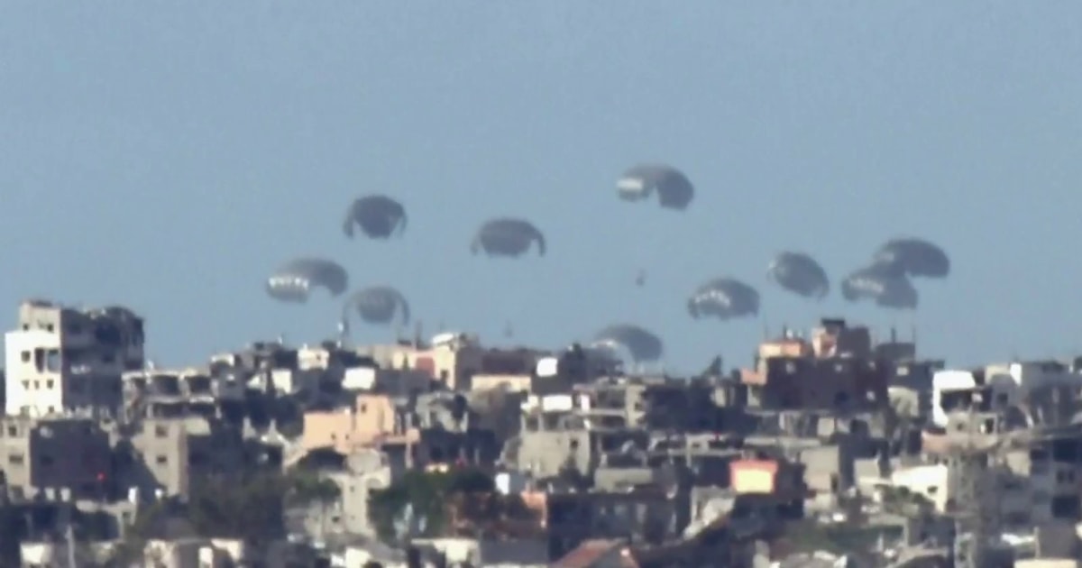 Inside mission to air drop desperately needed aid into Gaza