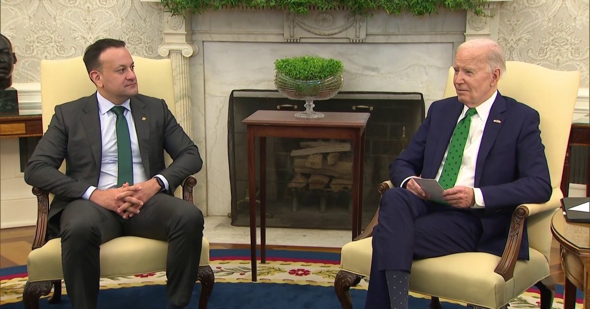 Biden meets with Irish prime minister at the White House