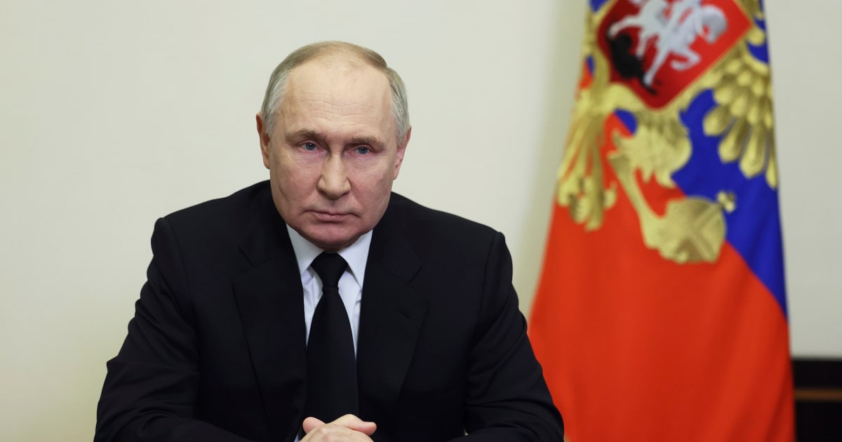 Putin vows to punish perpetrators after deadly Moscow concert attack