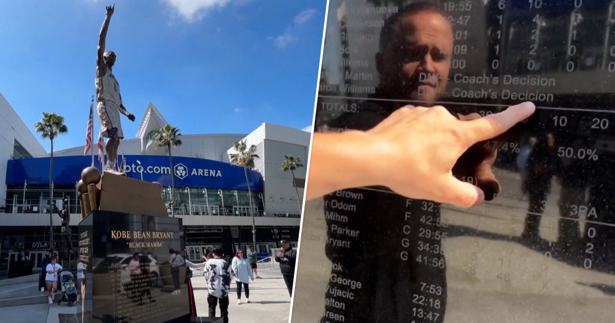 Kobe Bryant fans point out typos on Crypto.com Arena statue