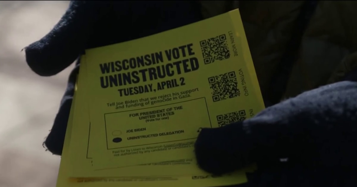 Why some Wisconsin voters plan to partake in ‘uninstructed’ protest vote