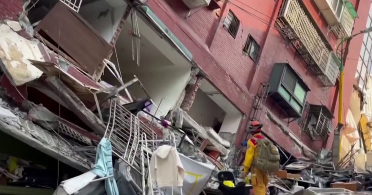 Deadly earthquake in Taiwan traps dozens, causes widespread damage
