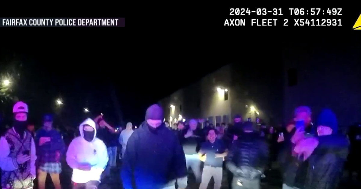 Violent street takeover caught on camera
