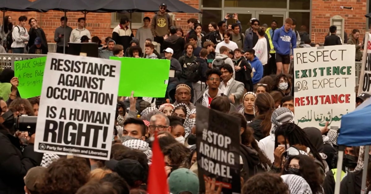 Pro-Palestinian demonstrations grow at George Washington University