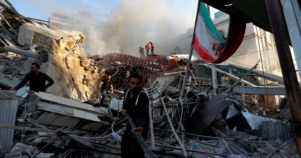 Video shows destruction from deadly airstrike near Iranian Embassy in Syria