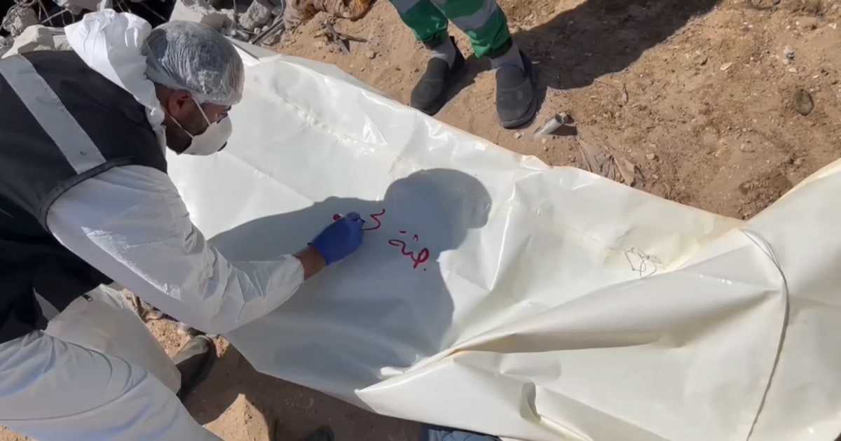Search teams exhume bodies from mass graves at Al Shifa Hospital