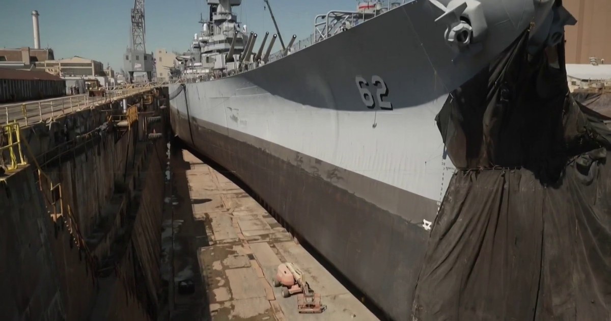 America's most decorated battleship, the USS New Jersey, gets a facelift