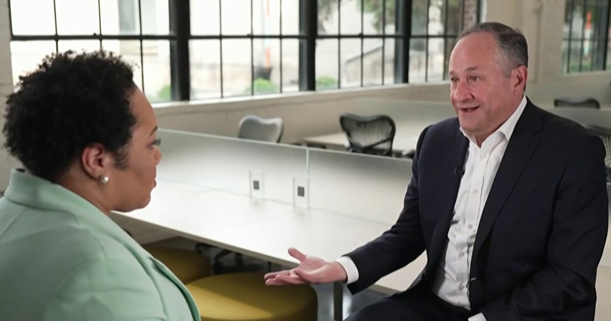 Second Gentleman Doug Emhoff highlights how men can help in the fight ...