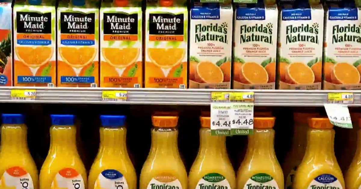 Orange juice prices hit an all-time high