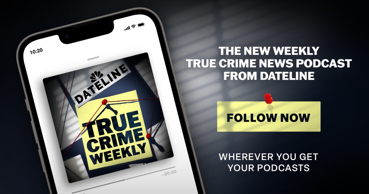 Follow now! Dateline True Crime Weekly Podcast with Andrea Canning