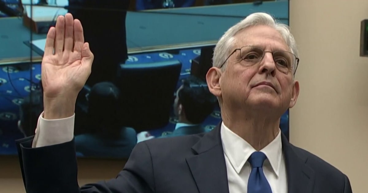 Attorney General Garland tells House committee 'I will not be intimidated'