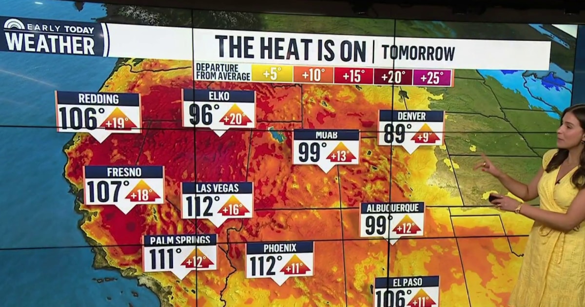 Heat wave for south and west expected to peak this weekend
