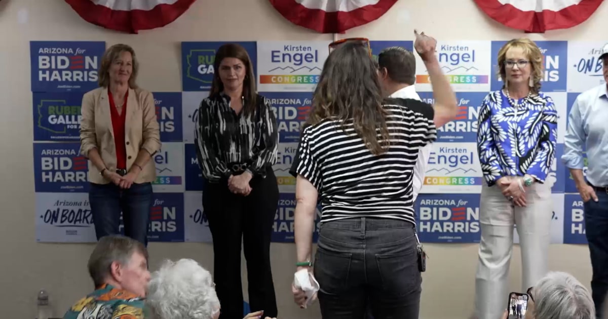 Arizona Democrats field office opening interrupted by Pro-Palestinian ...