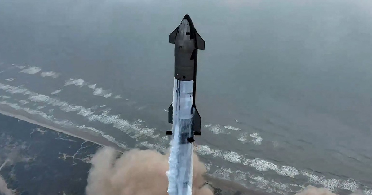 WATCH: SpaceX launches Starship megarocket into orbit