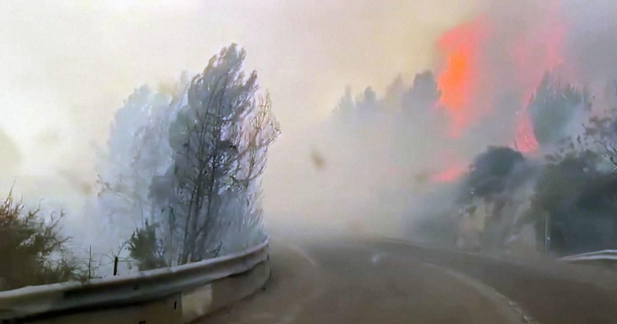 Fires caused by Hezbollah rockets spread through northern Israel