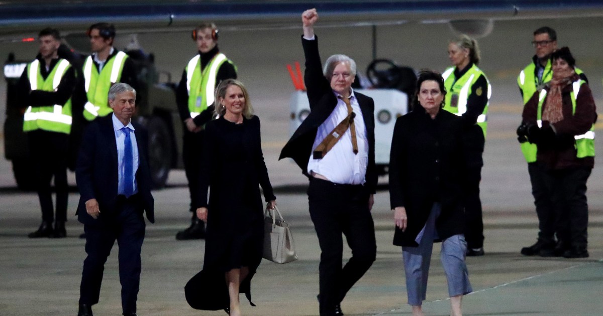 WikiLeaks Julian Assange arrives in Australia after plea deal